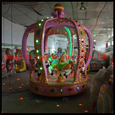 6 seats carousel for kids outdoor ride merry go round mini carousel supplier