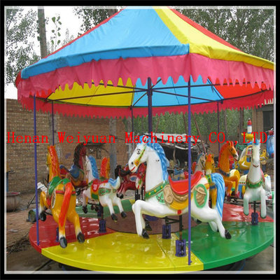 12 seats simple amusement park carousel rides; carousel horse sale; carousel amusement supplier