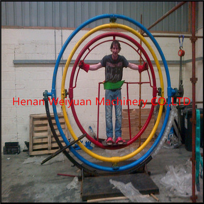 high quality thrilling park amusement 3d stand up human gyroscope rides bottom price supplier