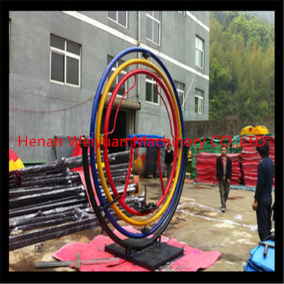 new model 1 seat   carnival rides portable human gyroscope ride for sale supplier