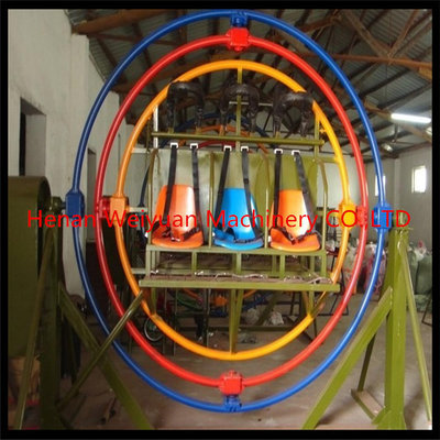 CE certificated 6 seats amusement park rides human gyroscope/3D space ring for sale supplier