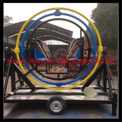 newest gyroscope at low price/ rotating human gyroscope with trailer/outdoor human gyroscope for sale supplier
