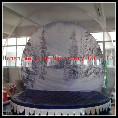 3.5M diamater snow globe inflatable inflatable christmas snowman supplier