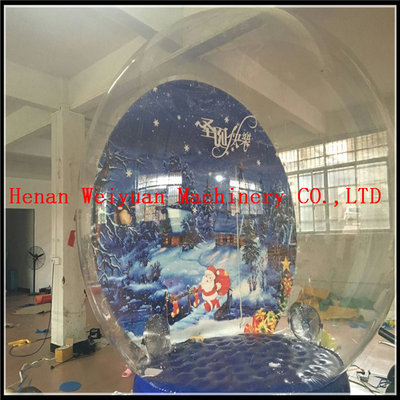 4M inflatable transparent snow globe for exhibition/Inflatable Christmas Snow Globe supplier