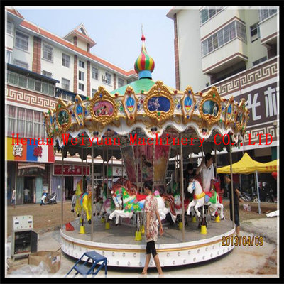 Top China fun equipment Amusement park rides 18 seats rotary luxury carousel horses for sale supplier