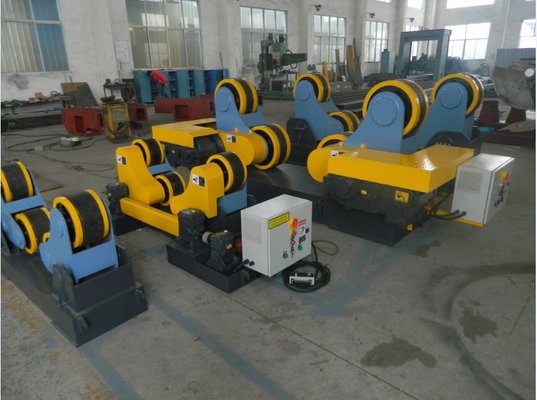 Rubber Wheel Welding Turning Rolls with 10Ton Loading Capacity For Oil Tank