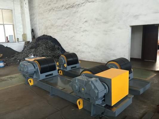 Doppel-PU-Rad-Schweißens-Rohr, das Rolls/herkömmlichen Schweißens-Rotator 200T Druckbehälter beladend dreht