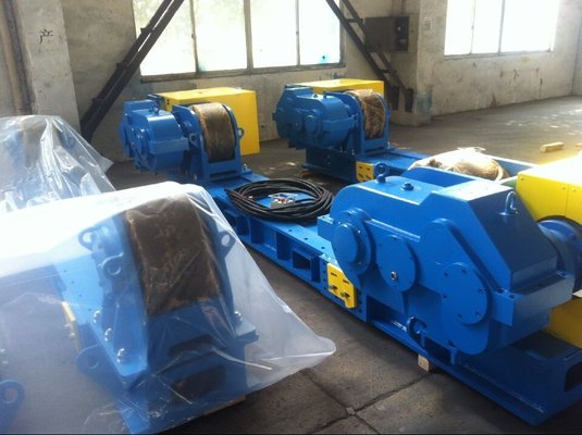 Herkömmliche Schweißens-Rollen des Rohr-60T für Behälter/Kessel, blauer Behälter-Rotator
