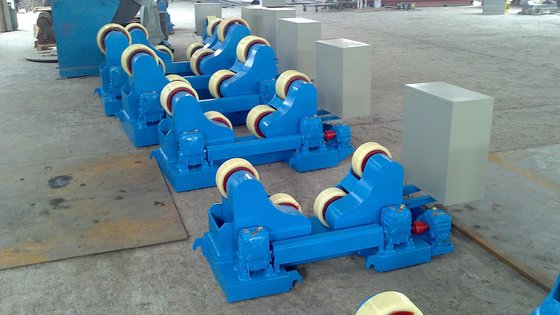 Motorisierte bewegliche Strahlenen-automatische Rohr-Rolle für das Schweißen 400×120mm von Gummirädern