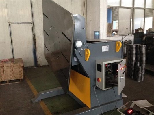 Q235 Material Elevating Welding Positioner  Grey Yellow 90 Degree Tilting Angle