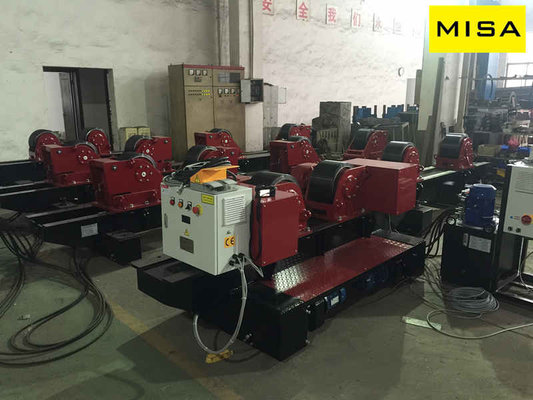 Conventional Tank Fit Up Rolls Growing Line With 6-60m / h Velcocity PU Wheels