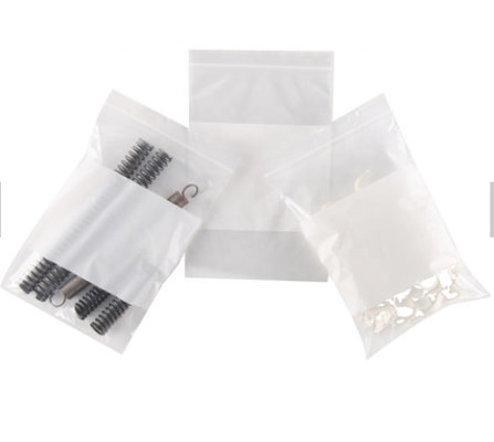 Reclosable Poly Bags with Label Panel