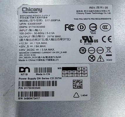 Wincor DN100/150 Power Supply 297W 1750303540 supplier