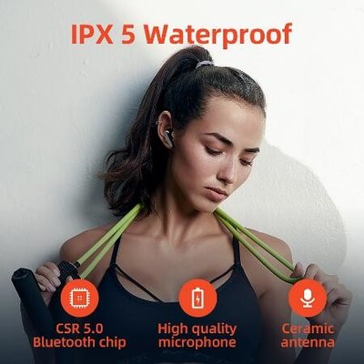 Fingerprint Touch Wireless Bluetooth Earphones V5.0 3D Stereo Dual - Mic QCY T3 TWS