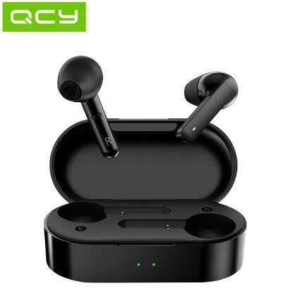 Fingerprint Touch Wireless Bluetooth Earphones V5.0 3D Stereo Dual - Mic QCY T3 TWS