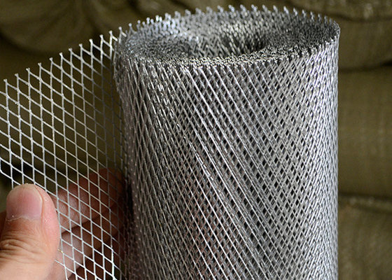 Galvanized Coated Expanded Metal Mesh , Steel Diamond Mesh For Construction Material