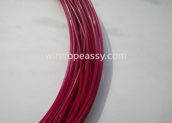 2.0mm 7*7 Red PU Coated to 5.0mm Stainless Wire Ropes with Reel