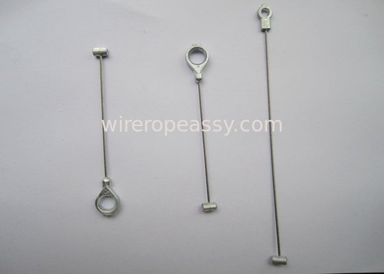 1.2mm Glavanized Wire Rope Assemblies Zinc Alloy Terminal