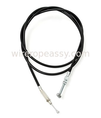 High Performance Galvanized Throttle Emergency Brake Cable / Casing With Fitting