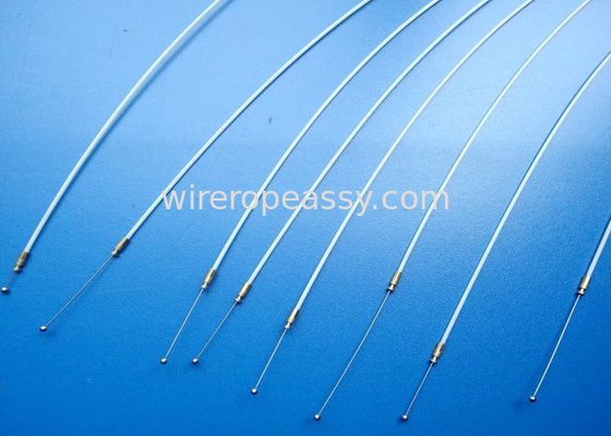 0.6mm 1*1 Construction POM White Housing Bowden Cable  Control With 70mm Stroke And Copper Ferrules