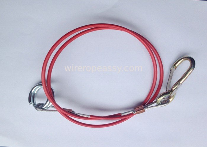 Equitrek Horse Trailer Breakaway Steel Cable Assembly Key Chain Hooks