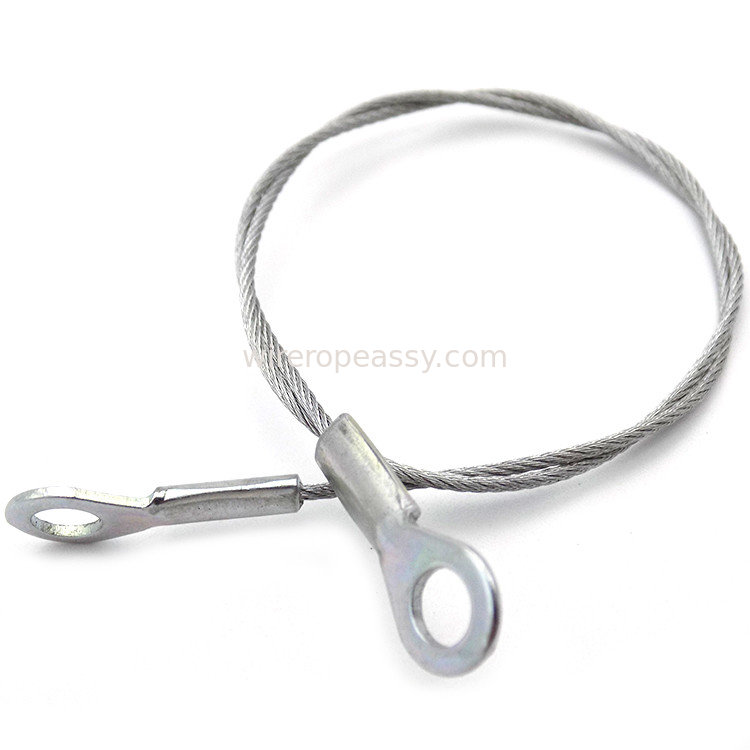 High Precision Wire Rope Cable Assemblies 7x7 High Tension Galvanized Steel Wire
