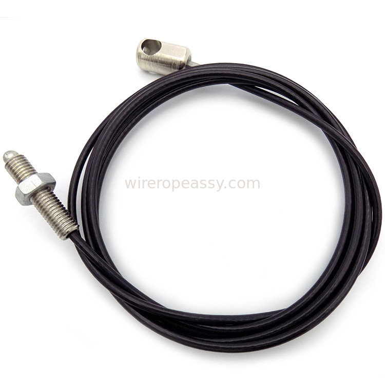 Wire Rope Assembly  thread Cable With Diffrent Shaps And Black Coating