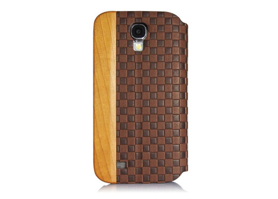 Customized Wood Samsung Galaxy S4 Folio Case