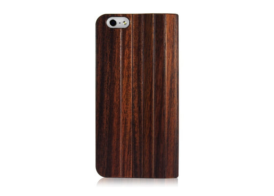 Wooden Customizable Cell Phone Cases Apple iPhone 6 Real Leather Back Covers