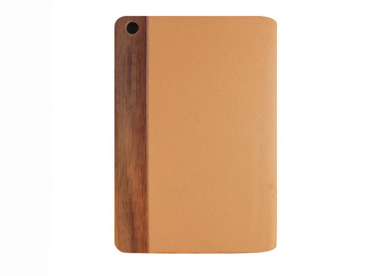 Handmade Stand iPad Air Leather / Walnut Wood Tablet Computer Folio Case