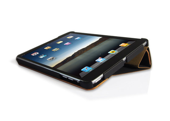 Shock Absorbing Ipad Mini Leather Folio Case