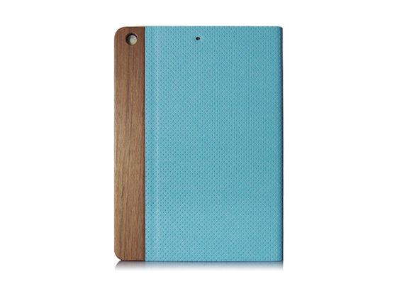 Real Wood And Leather Ipad 1 2 Flip Case