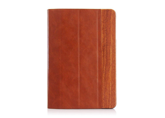 Genuine Leather Ipad Mini Wooden Case