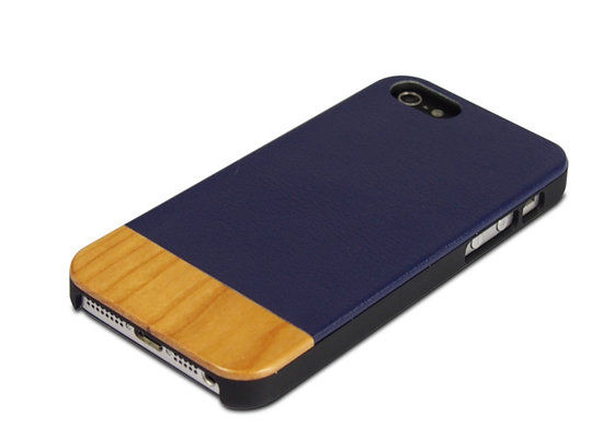 Leather / PC Wooden iphone 5 phone cases Eco-friendly for Customized