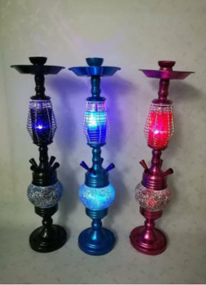 Woyu Aluminum Hookah 2 LED Light Fashion in Clubs and Bars Shisha Lounge Nargile