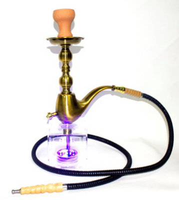 Woyu Aluminum Acrylic Hookah Tobacco Pipe Model Shisha Nargile Accessories with LED Light