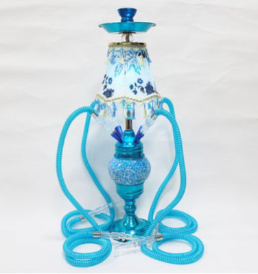 Woyu Magnificent Flower Lamp Desgin Resin Hookah 4 Tubes Shisha Bowl can be Home Decoration
