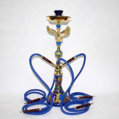 Woyu India Style 4 Silicone Pipes Bird Pole Resin and Glass Hookah Shisha Nargile