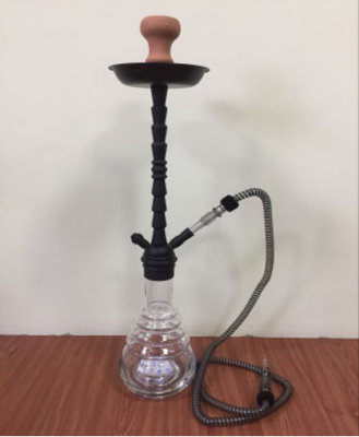 3 Color Smoking Glass Bottle Zinc Alloy Material Hookah Shisha with Red Mud Bowls