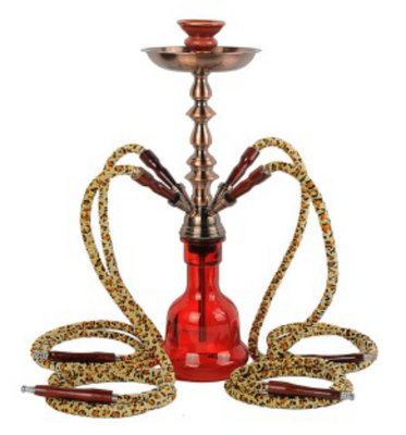 Woyu Professional Sheesha Manufacturer Zinc Alloy Hookah 4 Water Smoking Leopard Tubes