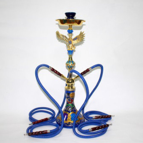 Woyu India Style 4 Silicone Pipes Bird Pole Resin and Glass Hookah Shisha Nargile
