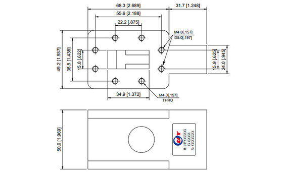 Low prcie  5.4 to 8.0GHz RF Waveguide Isolator with  WR137(BJ70) connector type