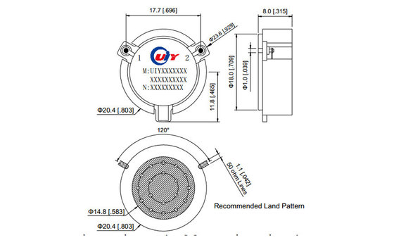 UHF ferrite split band RF microwave Isolator 450 to 4200MHz SMT Isolator with high power