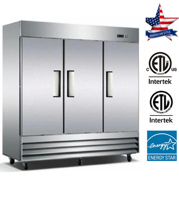 Upright Reach In Refrigeator, stainless steel refrigerator commercial refrigeator ETL UL