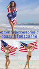 China 70*140cm(27''*55'')Cotton Canadian flag American flag British flag Summer Beach Towel supplier