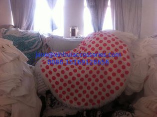 China inventory stock round beach towels with tassels cheap circular beach towels factory outlet supplier