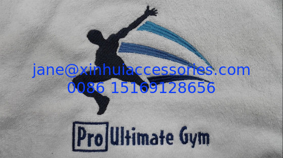100pcs custom embroidery logo sport/gym/golf hand towel face towel supplier