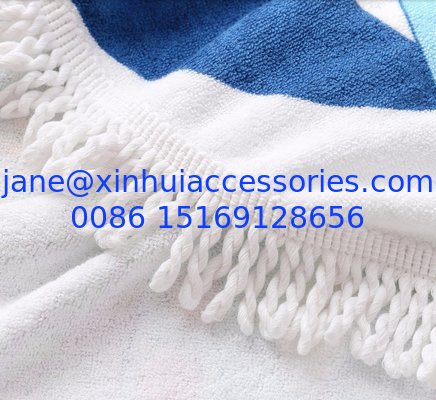 summer round beach towels customize design with low MOQ low price supplier