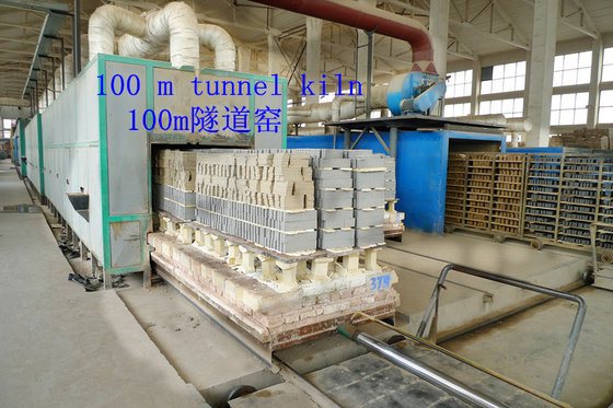 Ceramic tunnel furnace 100m 1500℃ Antique brick split brick tunnel kiln Continuous production equipment for natural gas