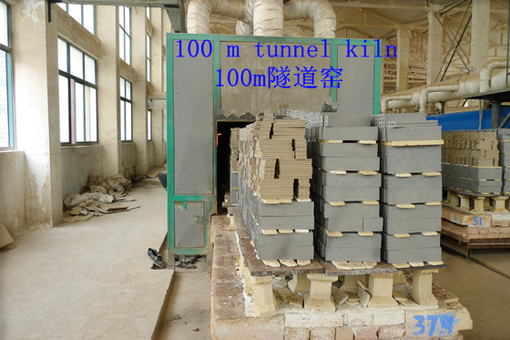 Ceramic tunnel furnace 100m 1500℃ Antique brick split brick tunnel kiln Continuous production equipment for natural gas
